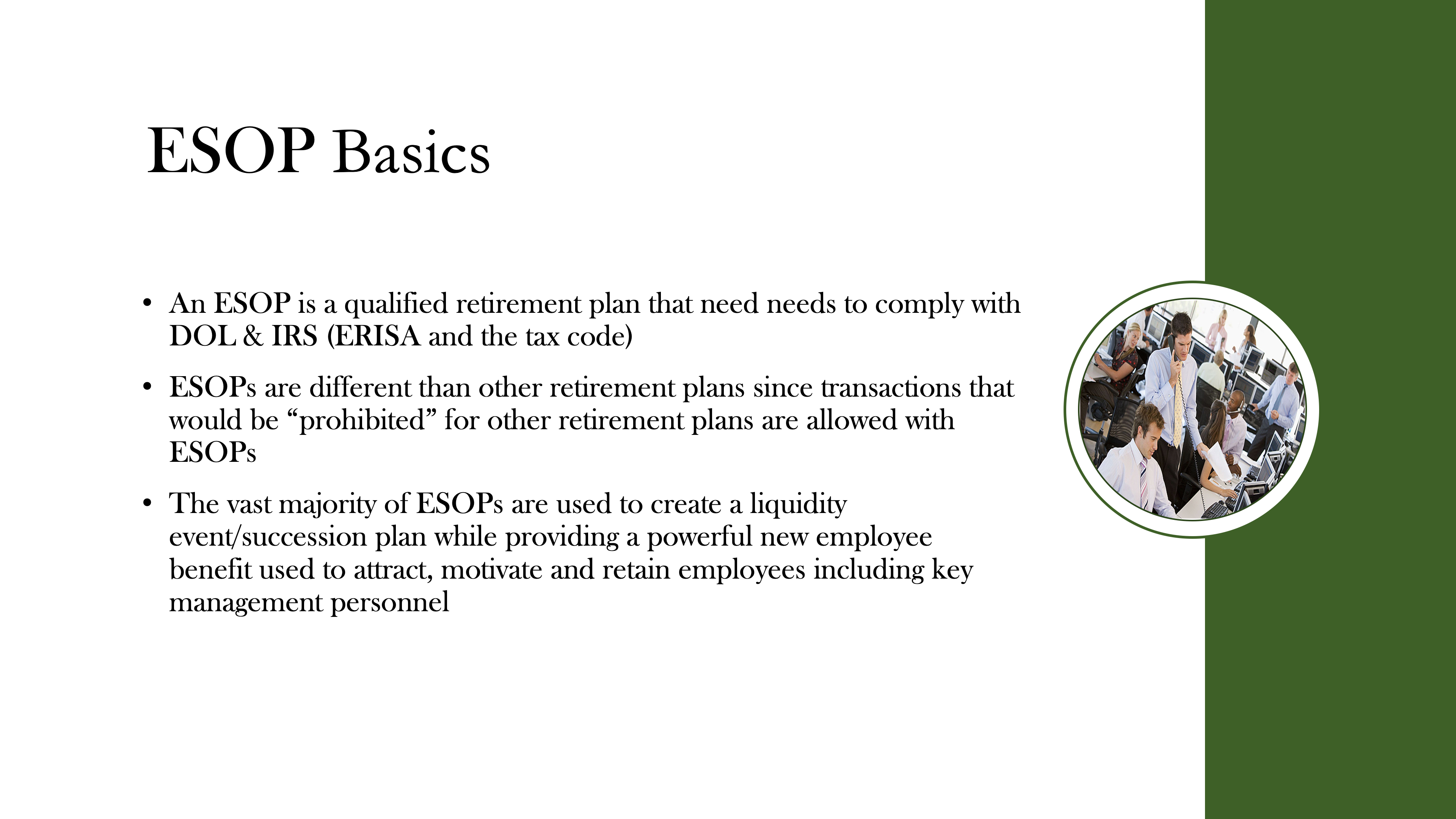 Pace Financial Group - Employee Stock Ownership Planning